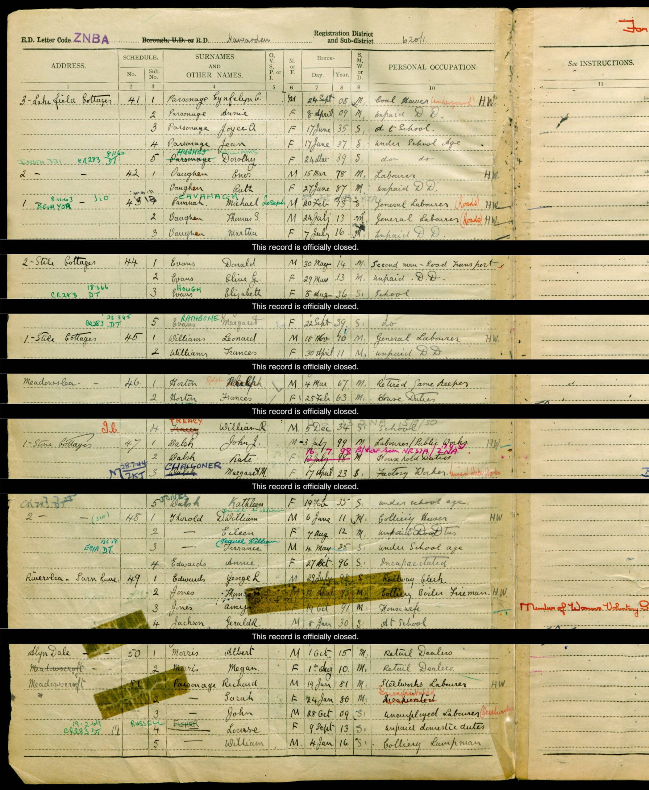 Parsonage, William : Flintshire war memorials