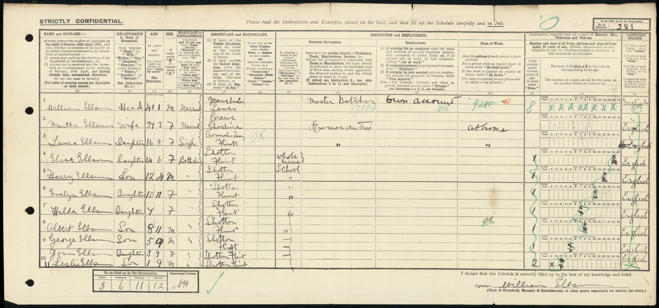 Ellsum, William Augustine Pridmore : Flintshire war memorials